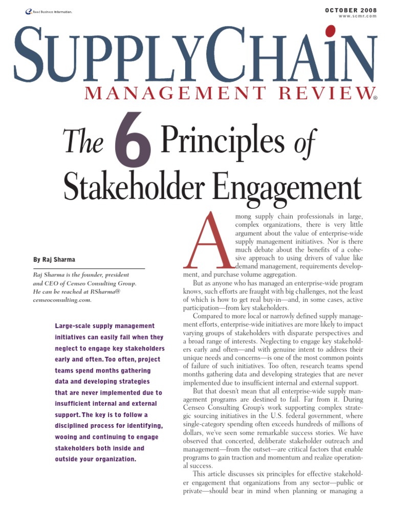 Stakeholder Management | PDF