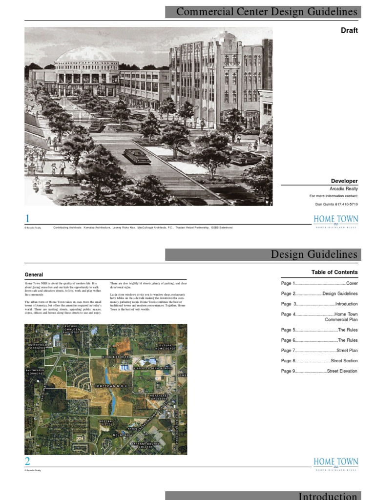 Commercial Center Design Guidelines | PDF | Art