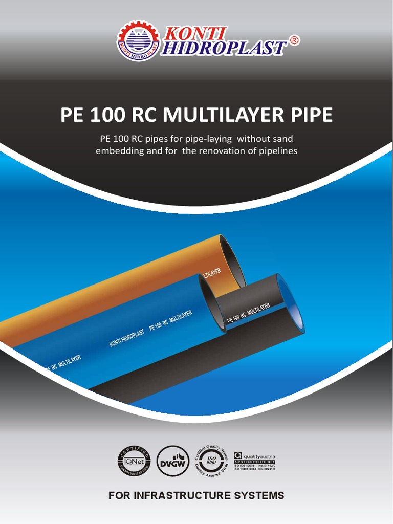 Pe 100 RC Konti Hidroplast | PDF | Polyethylene | Pipe (Fluid Conveyance)