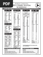North Carolina Ferry Schedule 2025 | PDF | Ferry | Vehicles