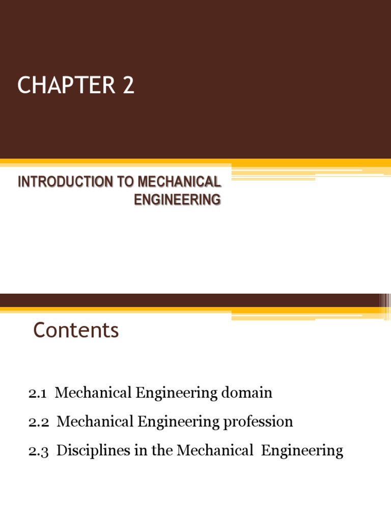 Mec 100 Chapter 2 (Mechanical Eng.) | PDF