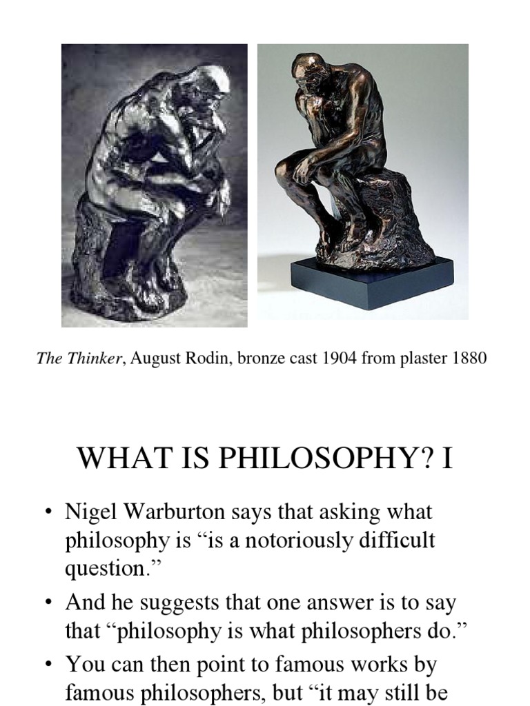 The Thinker by Rodin analyzed in philosophy document | PDF | Reason ...