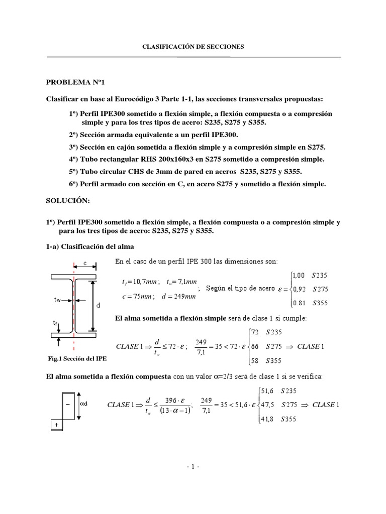 Problema Resuelto Eurocodigo | PDF | Acero | Mecánica de sólidos