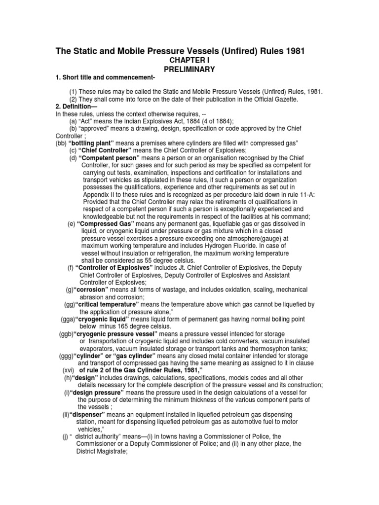 SMPV Rules | PDF | Liquefied Petroleum Gas | Valve