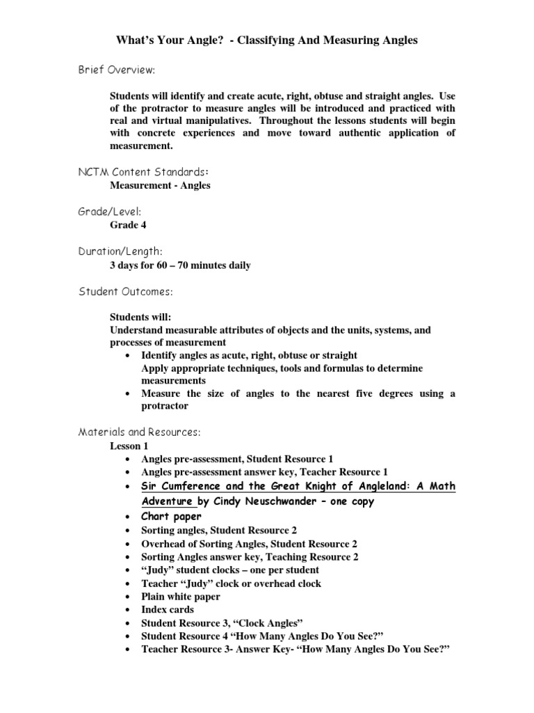 Whats Your Angle | PDF | Angle | Clock