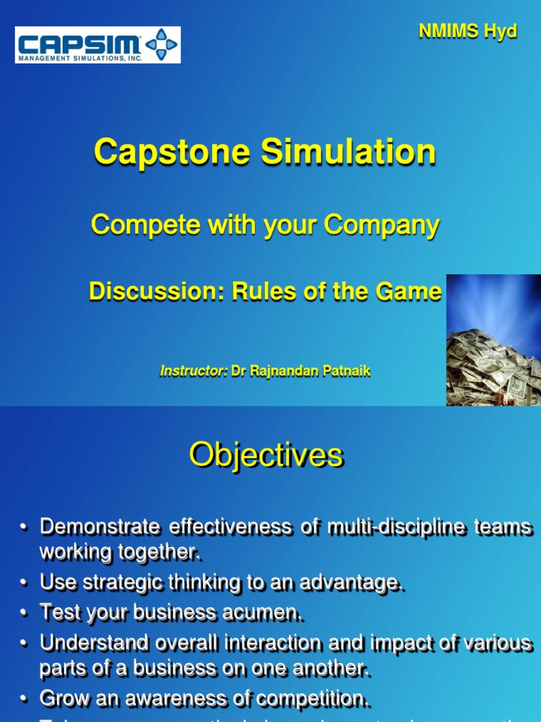 Capstone Simulation: Compete With Your Company | PDF | Financial Ratio ...
