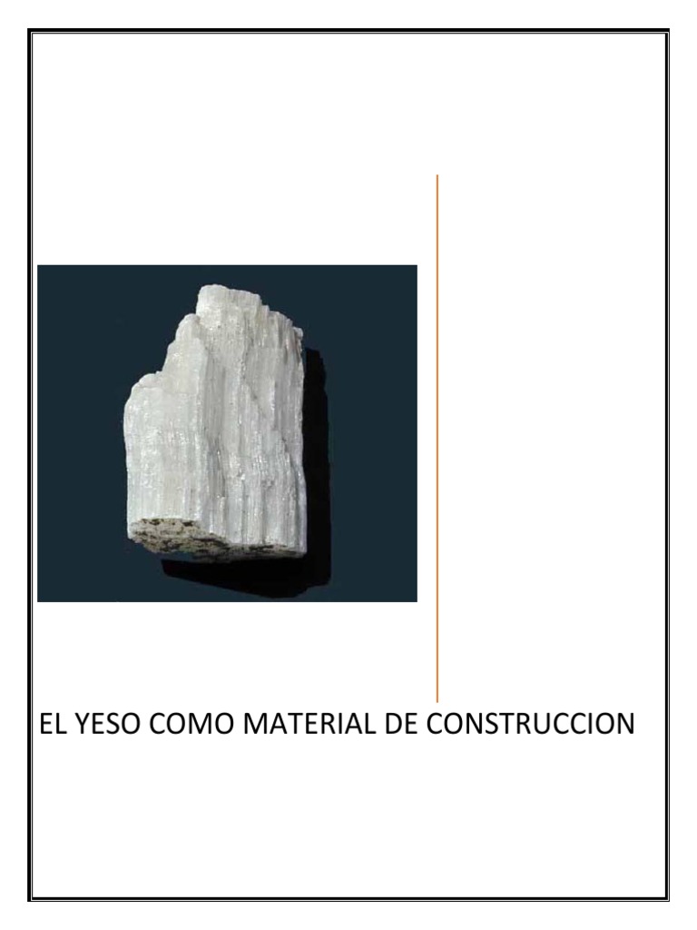 Yeso | PDF | Yeso | Materiales