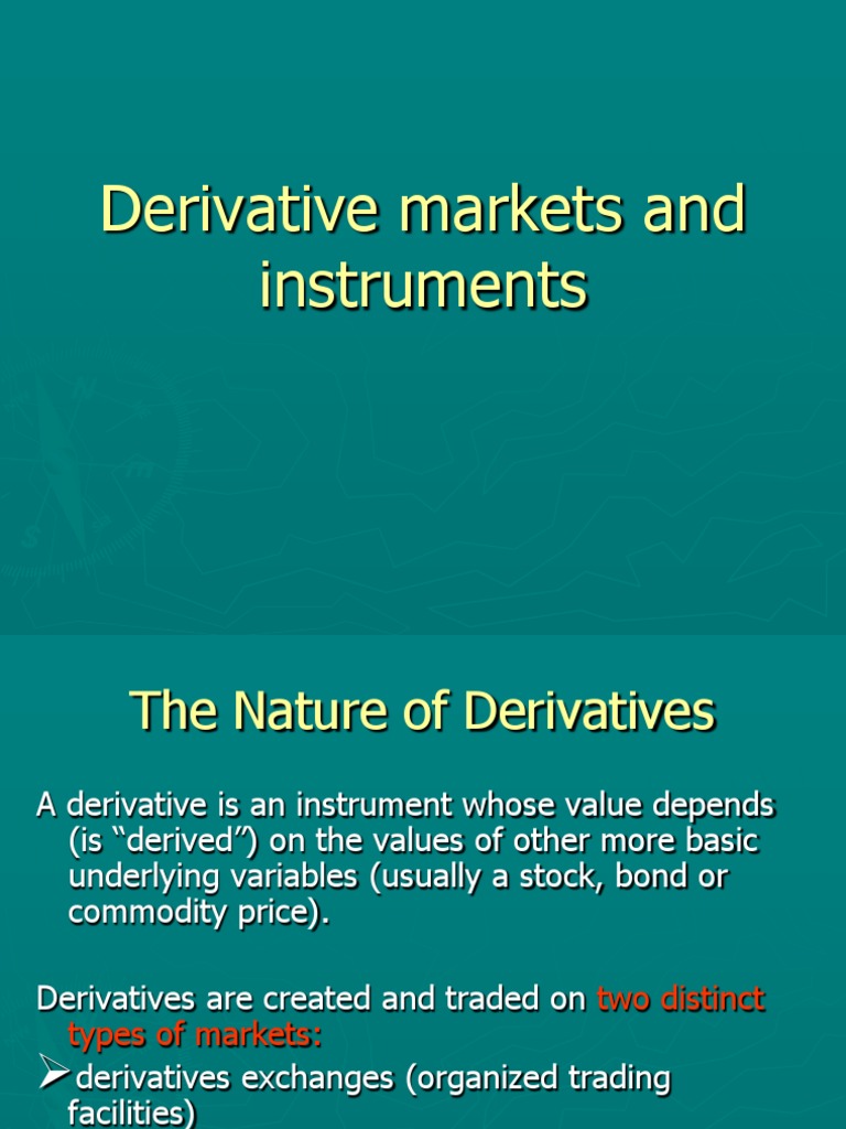 079_Derivative Markets and Instruments | Option (Finance) | Derivative ...