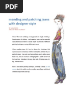 Anatomy of Jeans Components | PDF | Seam (Sewing) | Sewing