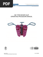 NOV - Rotary Slips Manual | PDF | Pipe (Fluid Conveyance) | Elevator