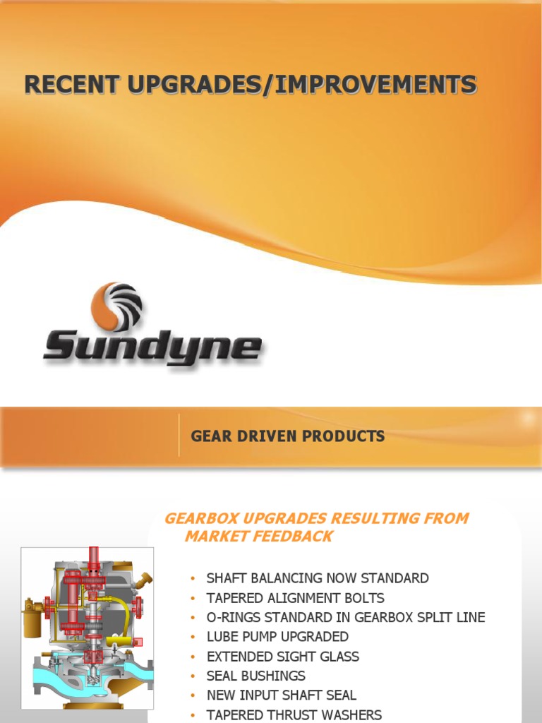 09-Sundyne Presentation Fs Improvement | PDF | Bearing (Mechanical) | Pump