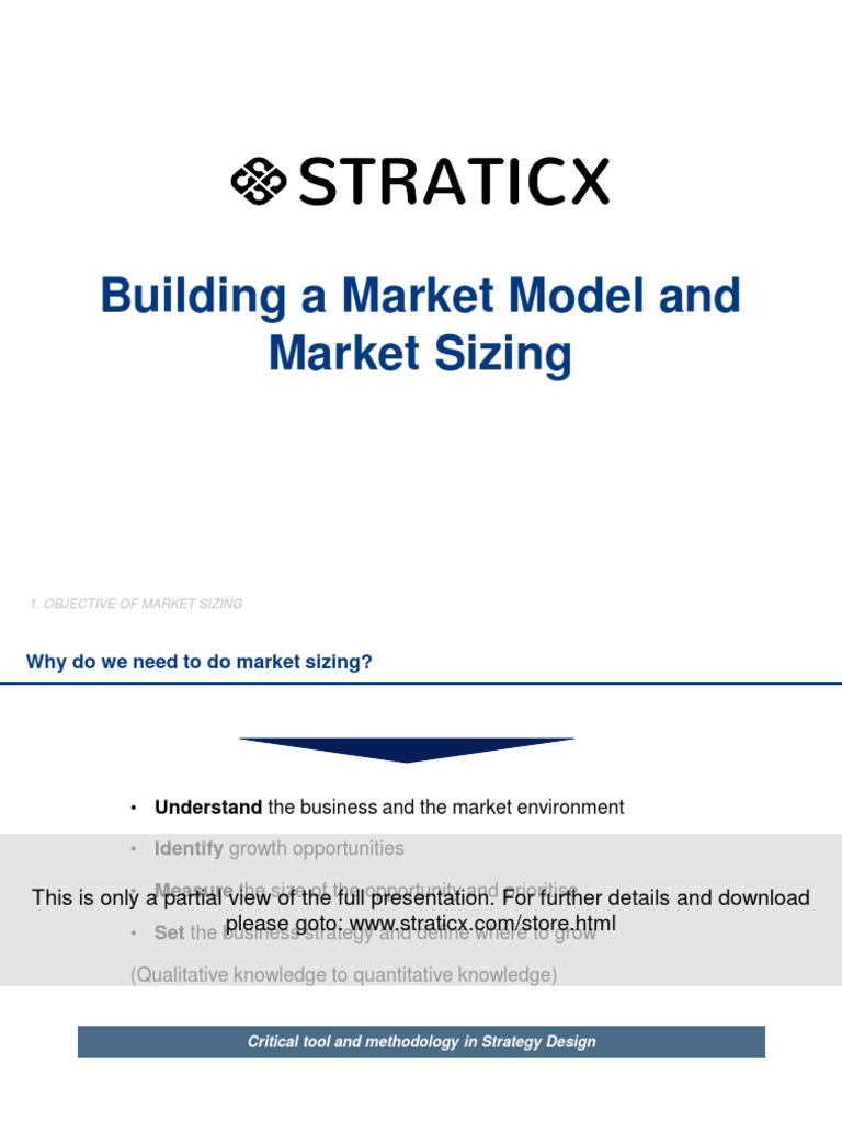 Building A Market Model and Market Sizing | PDF | Strategic Management ...
