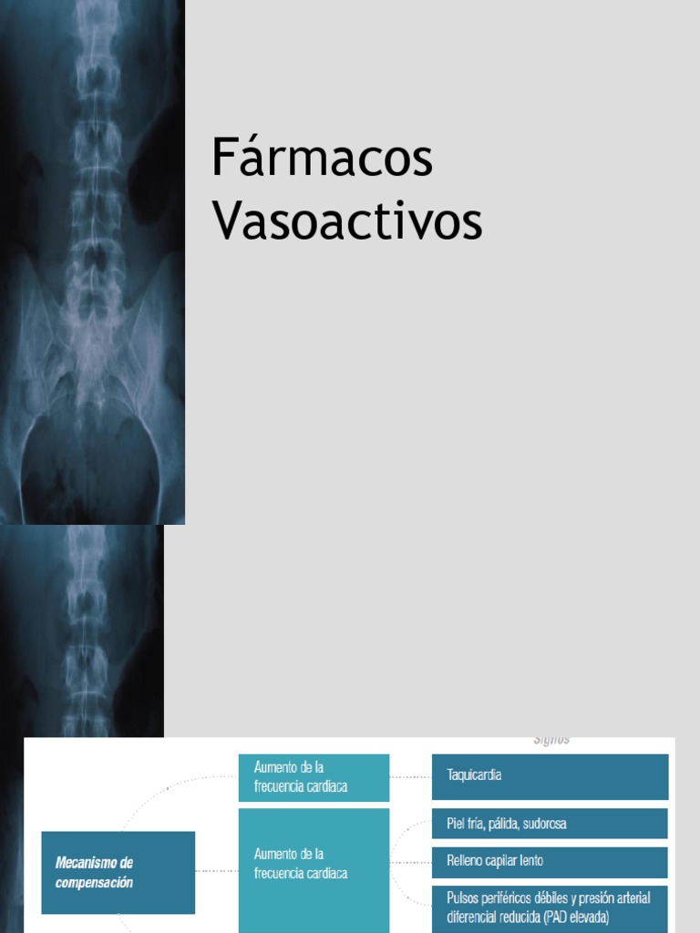 20.- FARMACOS VASOACTIVOS.ppt | Sistema cardiovascular | Especialidades ...