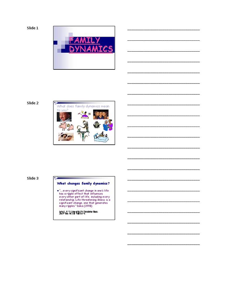 Family Dynamics | PDF | Child Care | Relationships