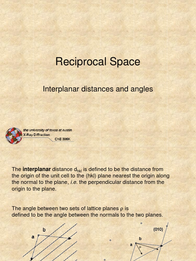 23 Reciprocal Space | PDF | Crystal Structure | Plane (Geometry)