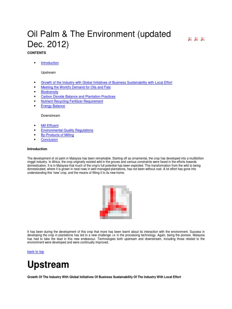 Mpob Oil Palm | PDF | Fertilizer | Palm Oil