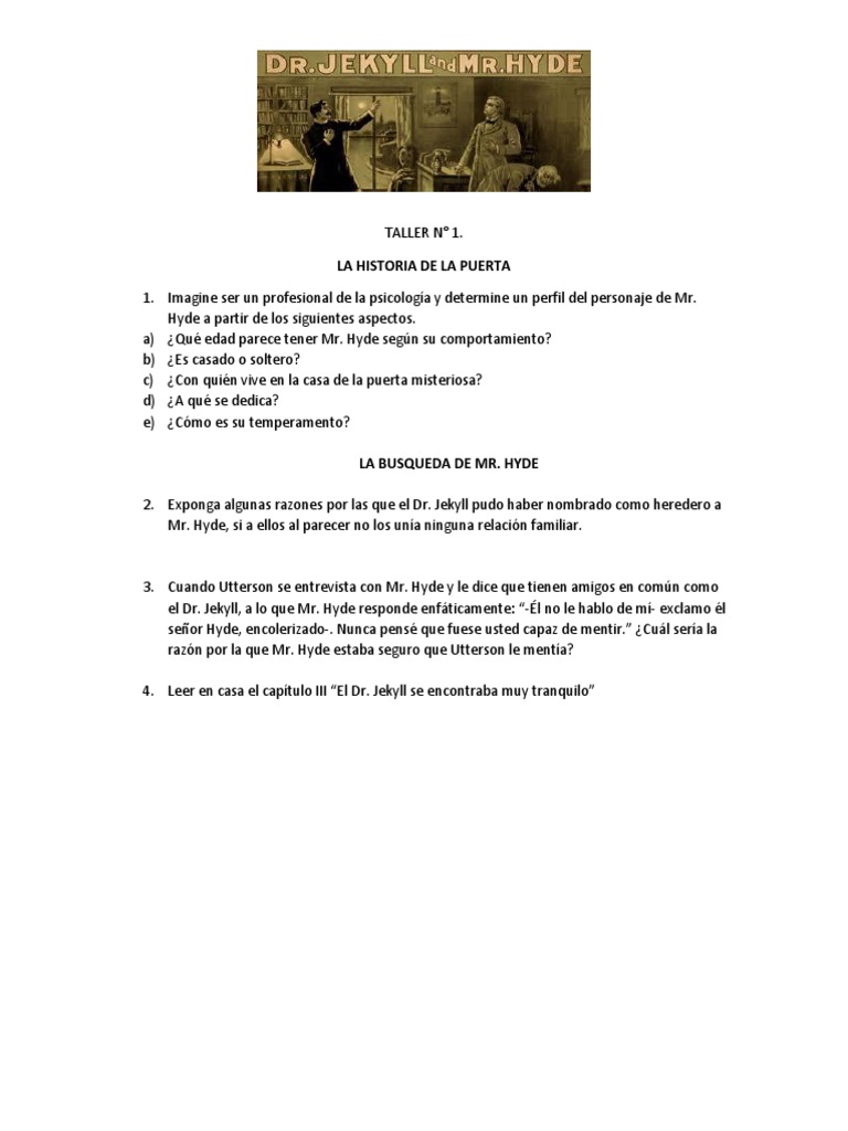 DR. JEKYLL Y MR. HYDE | Ficción y literatura