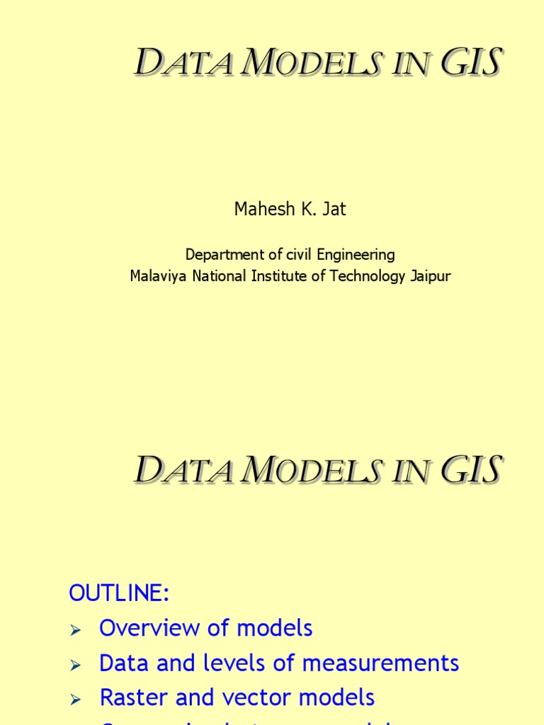 GIS Data Model | PDF | Geographic Information System | Level Of Measurement