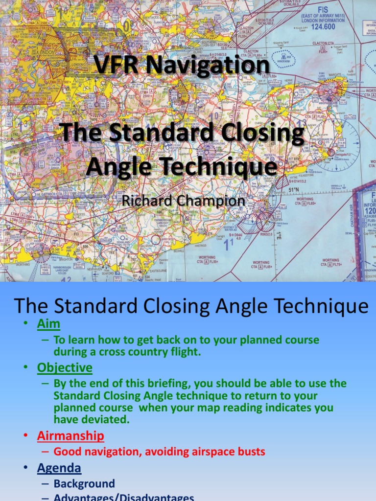 VFR Navigation Part 3 - The Standard Closing Angle Technique | PDF ...