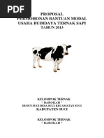 Proposal Bantuan Modal Ternak Ayam Kube | PDF