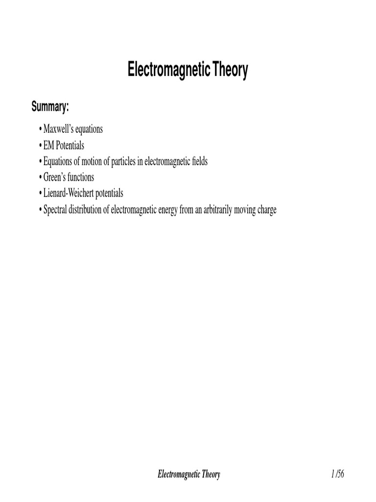 EM Theory | PDF
