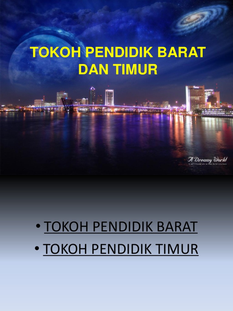 Tokoh Pendidikan Barat Dan Timur | PDF