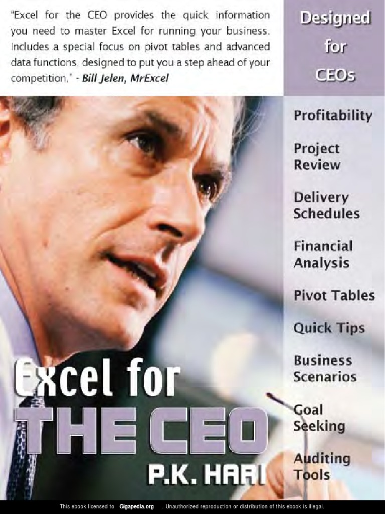 Excel For The Ceo | PDF | Keyboard Shortcut | Microsoft Excel