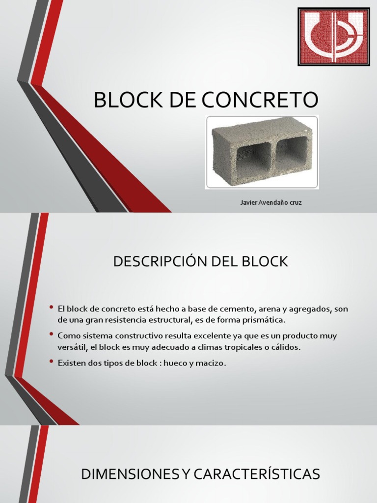 Block de Concreto: Tipos y Usos | PDF