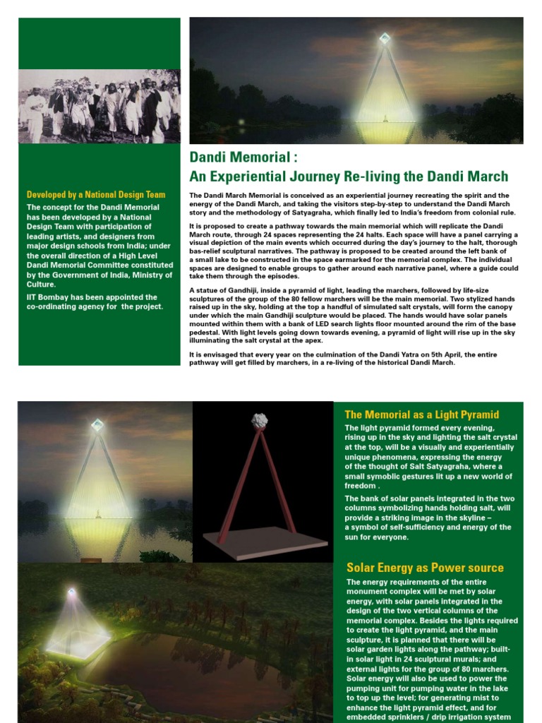 Dandi March Memorial | PDF | Sculpture | Solar Energy