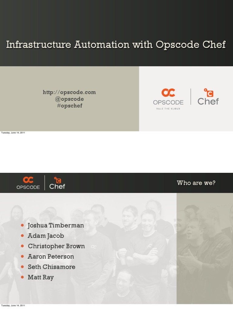 Infrastructure Automation With Opscode Chef Presentation | PDF ...
