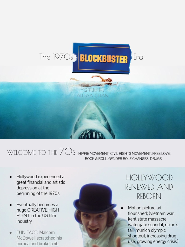 1970s Blockbuster Era Powerpoint | PDF | Cinema | Leisure