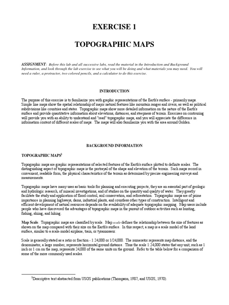 1 Topo Fall06-Map Surveying | PDF | Contour Line | Longitude