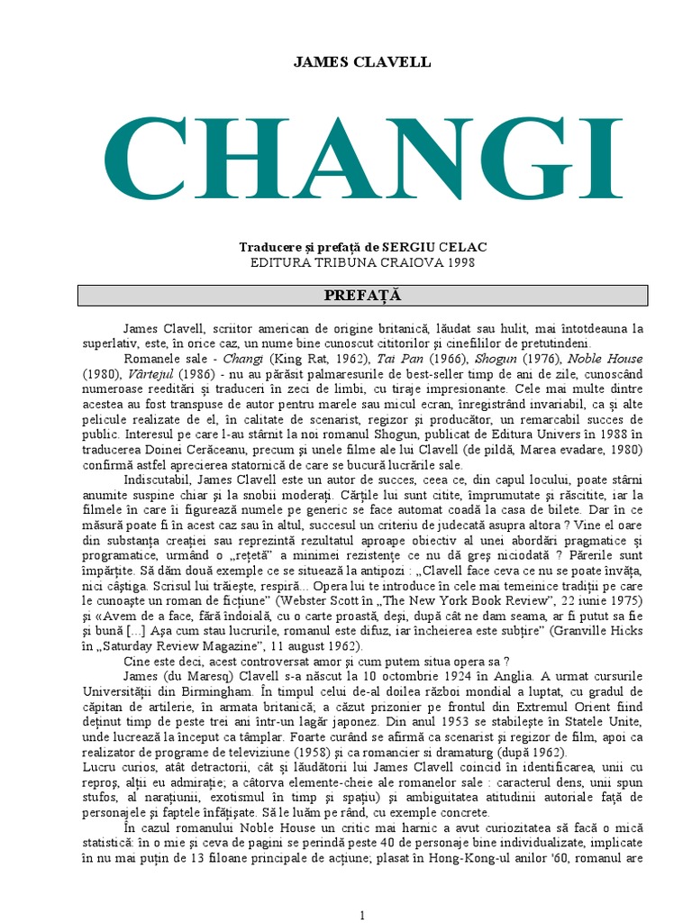 James Clavell - Changi | PDF