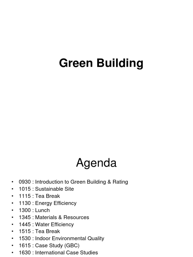 Green Building | PDF | Leadership In Energy And Environmental Design ...