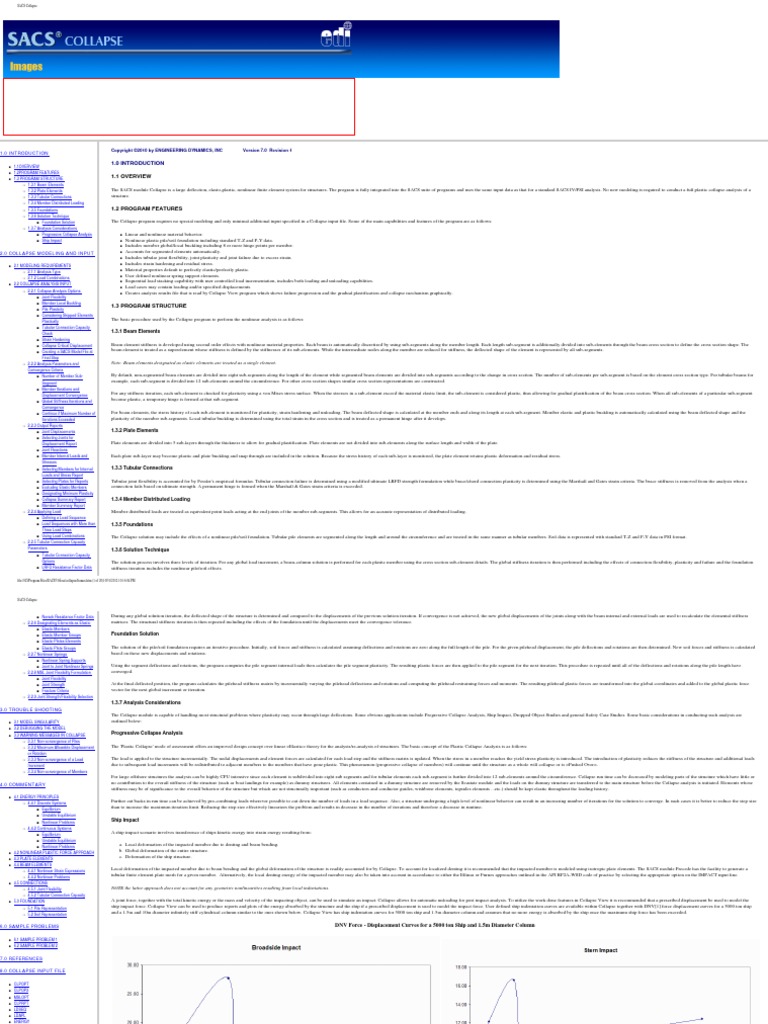 SACS Collapse | PDF | Calculus Of Variations | Deformation (Engineering)