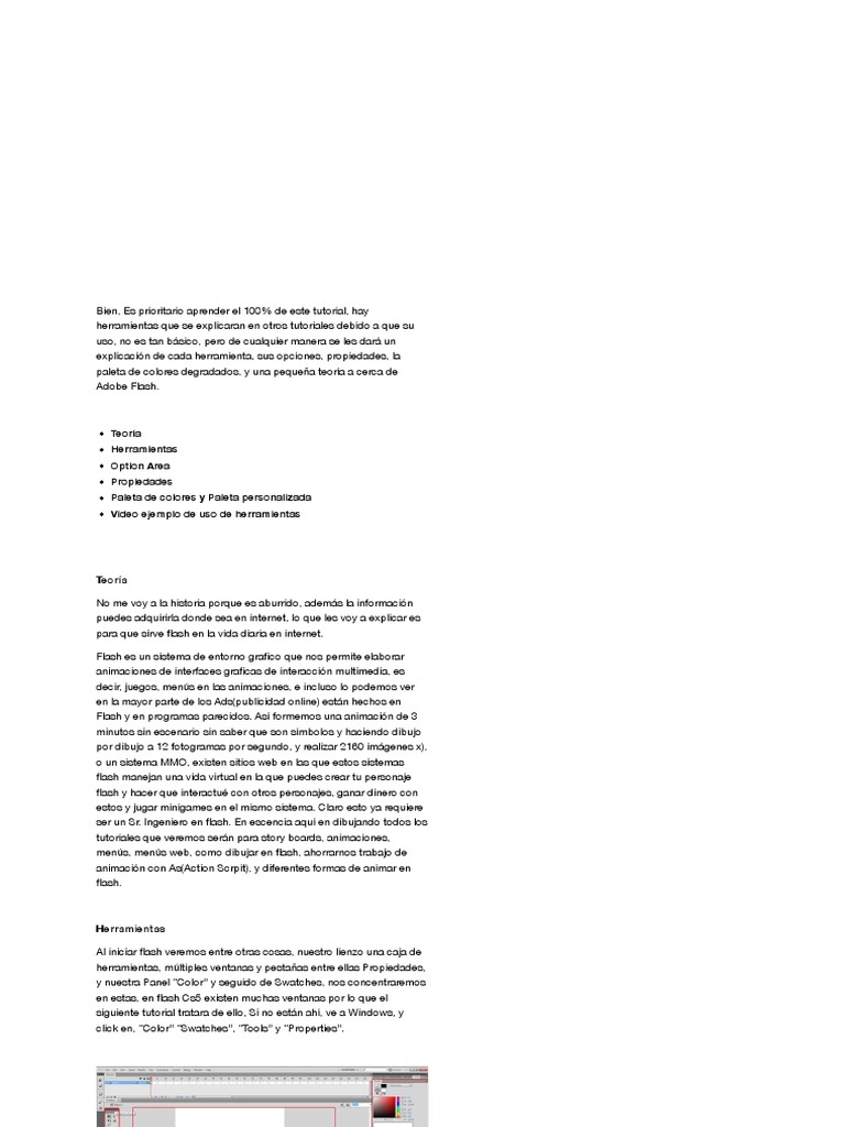 Vista Previa de "Herramientas Flash (Flash Básico) - Tutoriales de Trucos en Adobe Flash ...