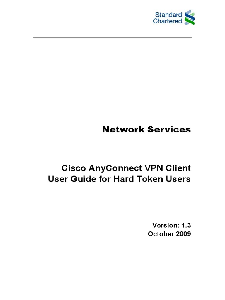 Cisco AnyConnect - SSL - VPN Hard Token User Guide v1.3 | PDF | Virtual ...