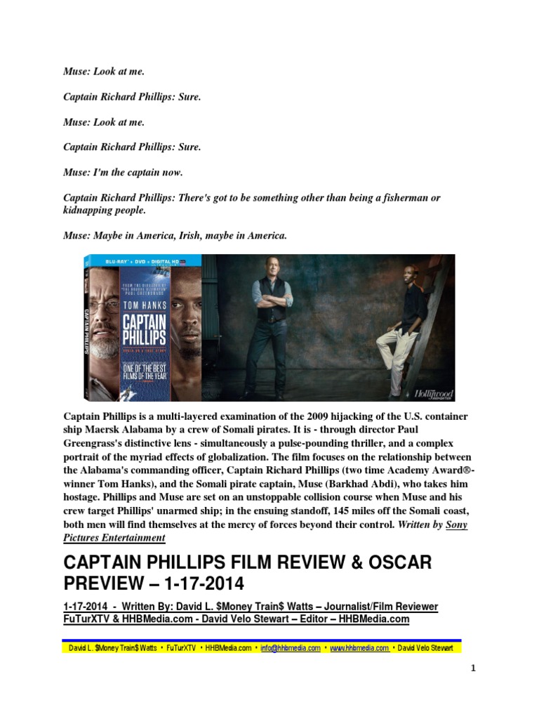 Captain Phillips Review & Oscar Preview - FuTurXTV & HHBMedia - Com - 1 ...