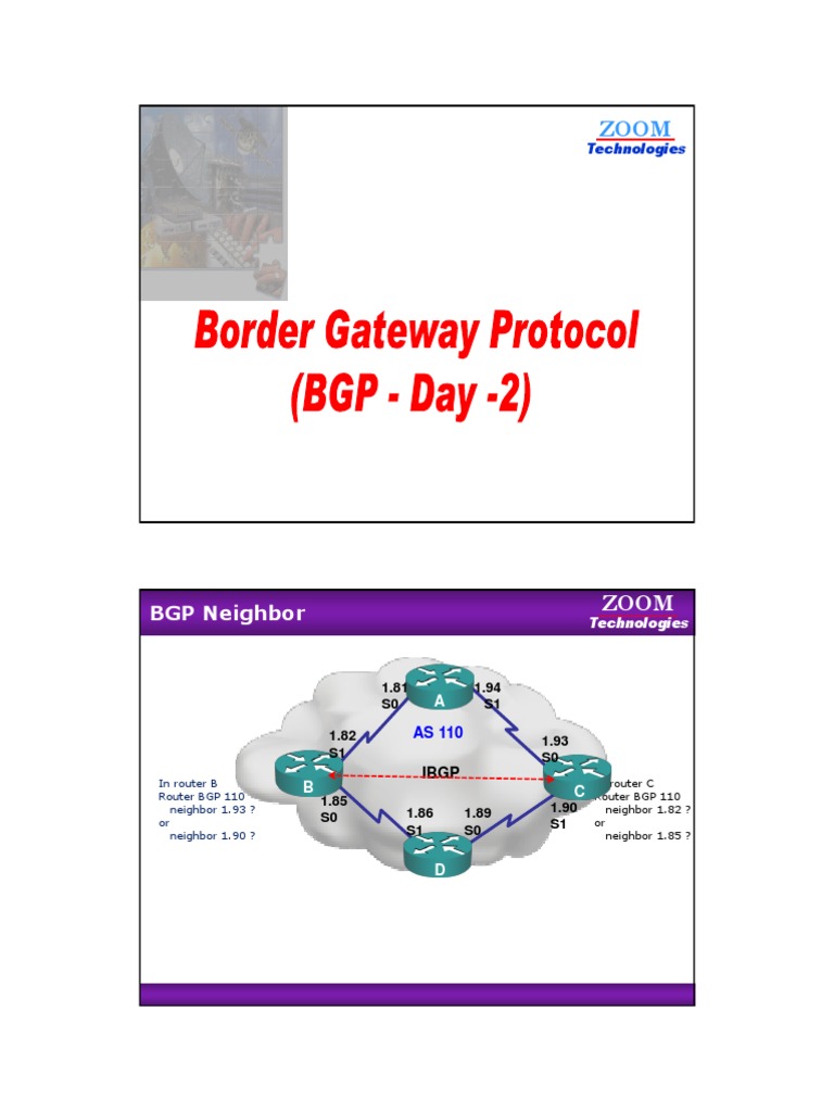 BGP Neighbor: Technologies | PDF | Router (Computing) | Internet Standards