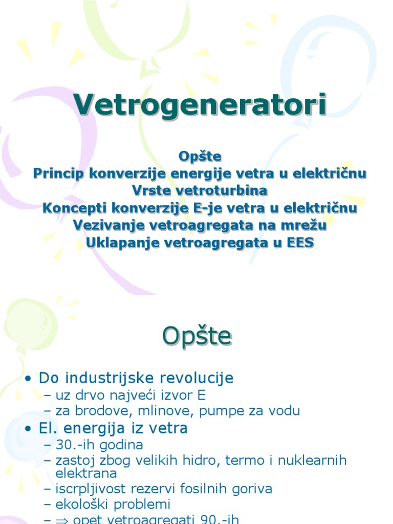 Vetrogeneratori | PDF