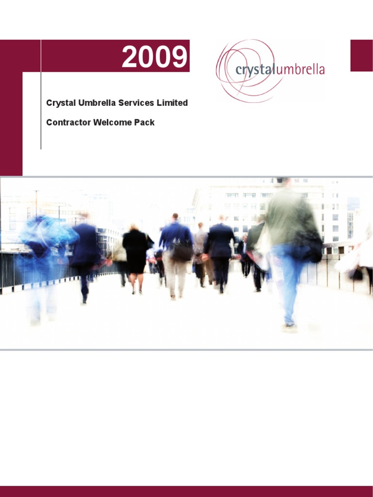 Contractor Welcome Pack | PDF | Receipt | Meal