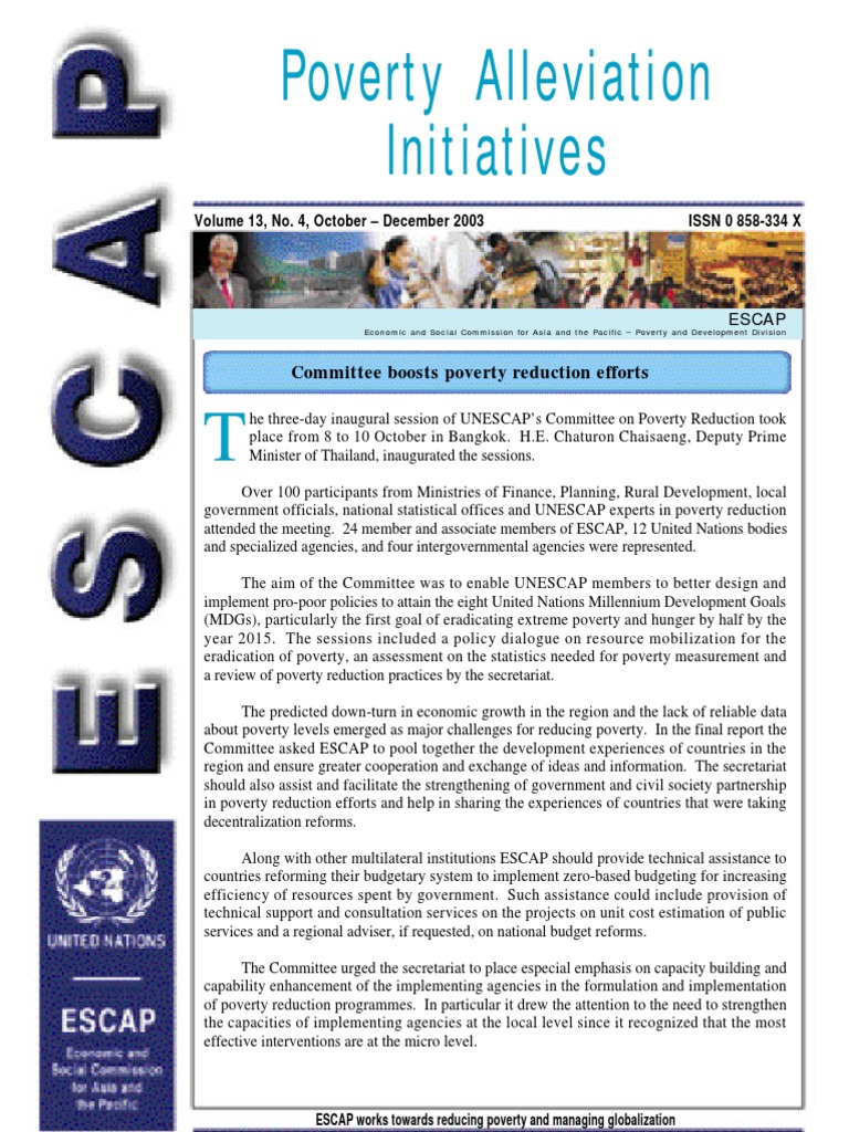 Poverty Alleviation Programme | PDF