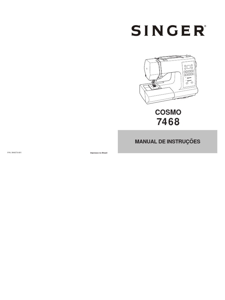 Manual Maquina Singer 7468 | PDF | Agulha de costura | Costura