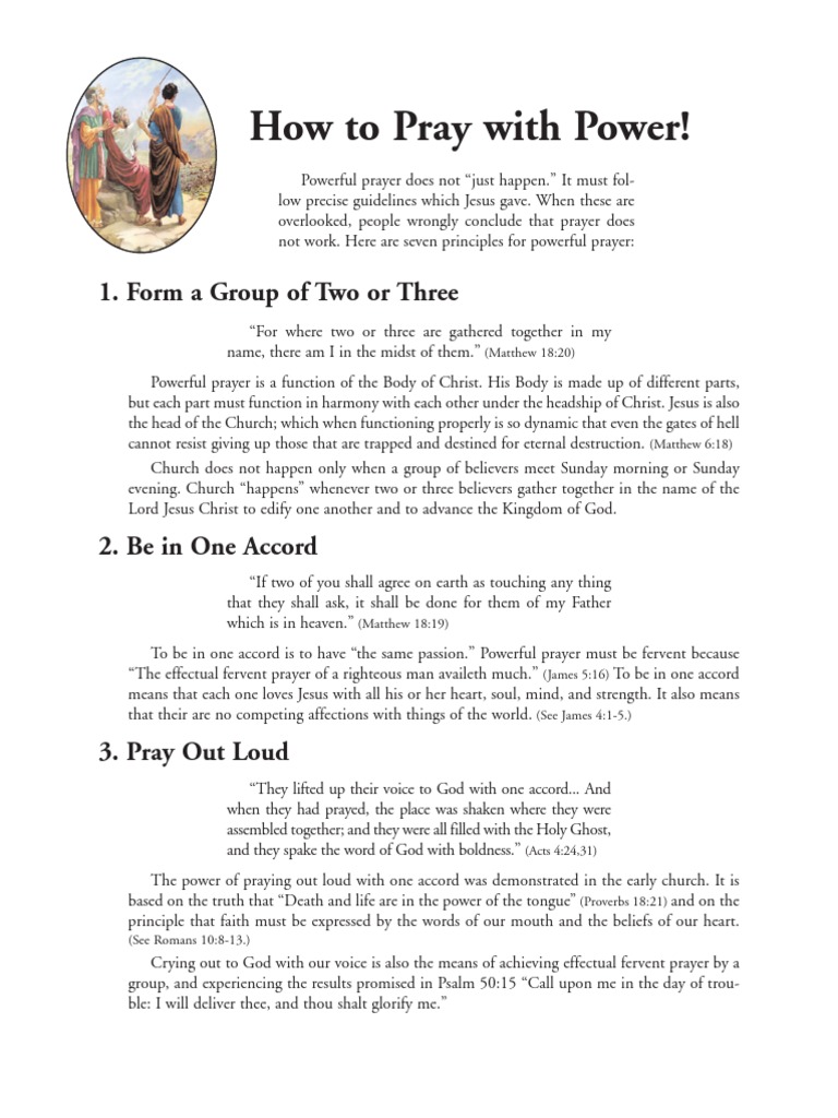 How To Pray With Power | PDF | Gospel Of Matthew | Jesus