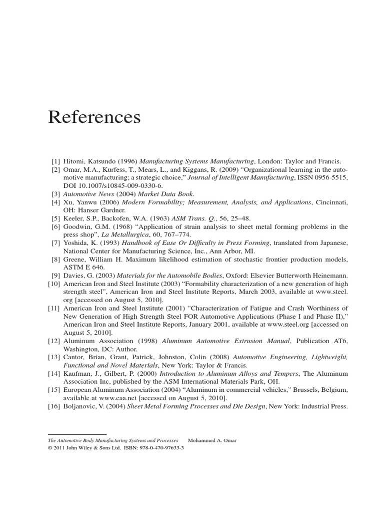 References To Engineering Manufacturing | PDF | Life Cycle Assessment ...