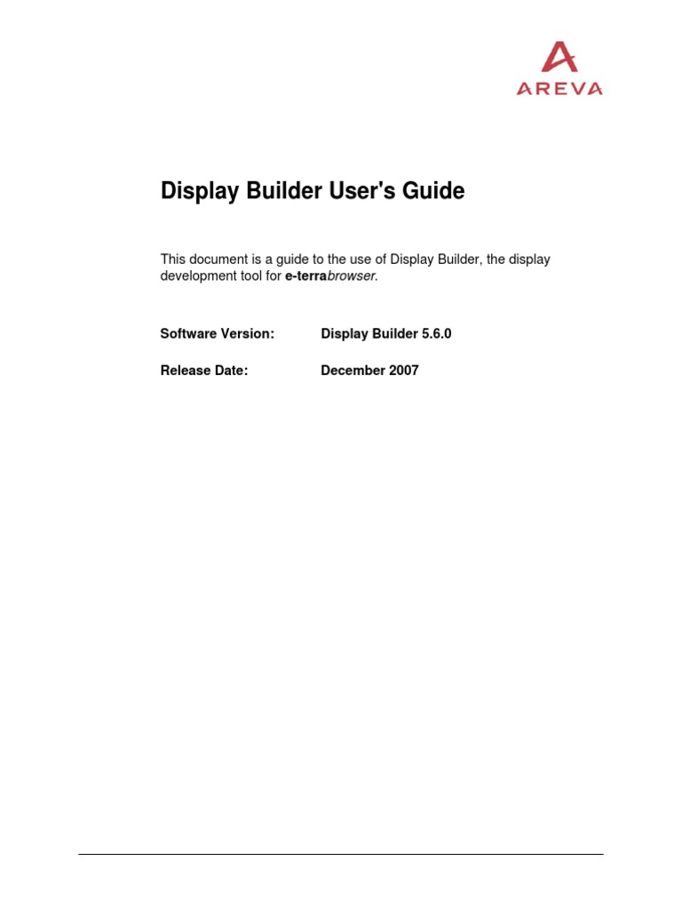 Display Builder User's Guide | PDF | Typefaces | Tab (Gui)