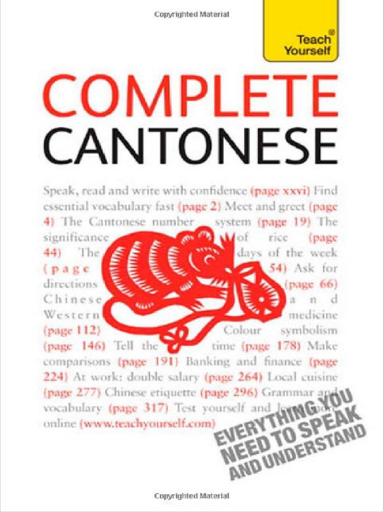 TY Complete Cantonese | PDF | Tone (Linguistics) | Standard Chinese