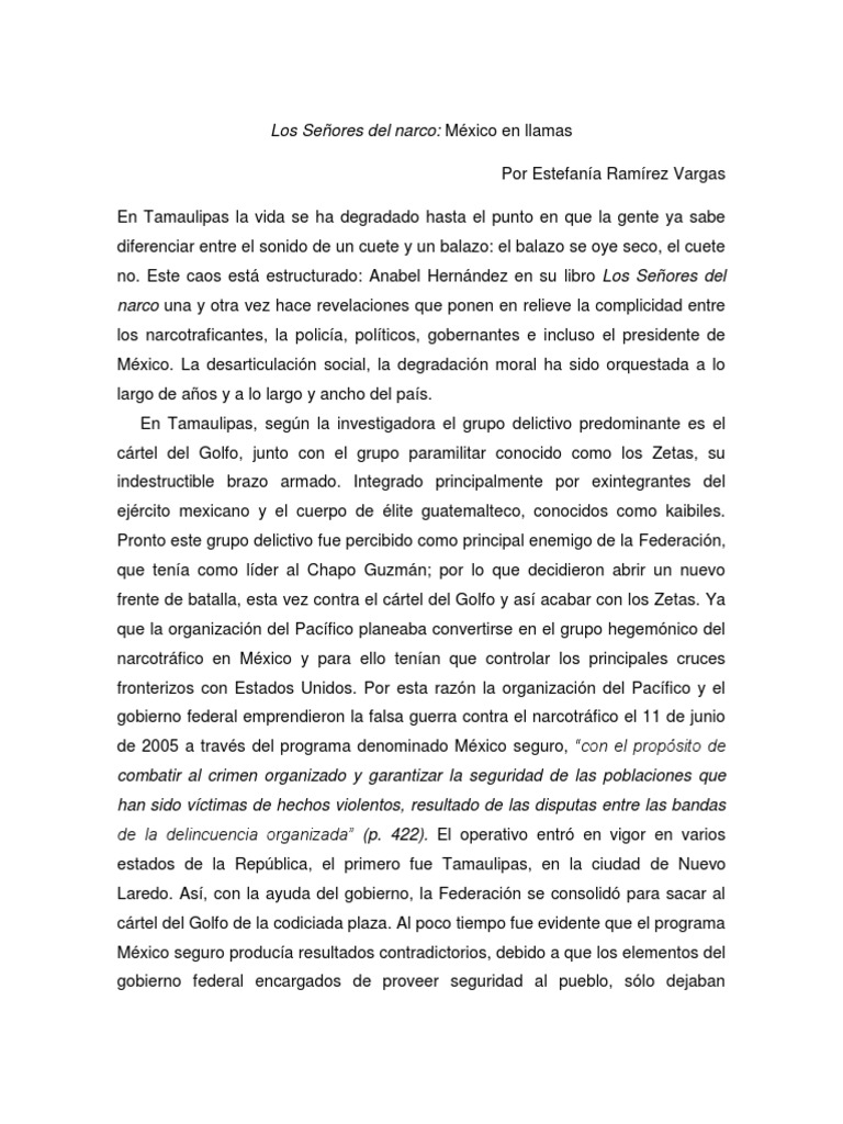 México en Llamas | PDF | Cartel de Sinaloa | Guerra Mexicana contra las Drogas