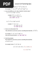 Factoring Rules | PDF