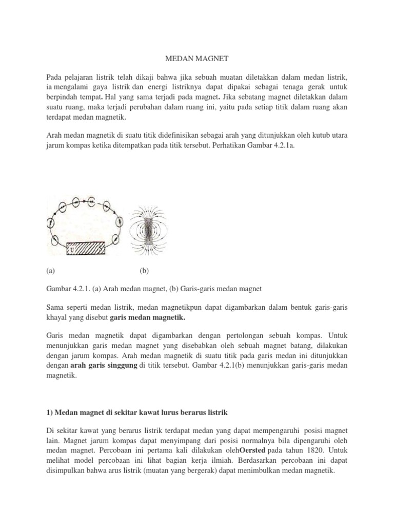 Arah dan Gambar Medan Magnet | PDF